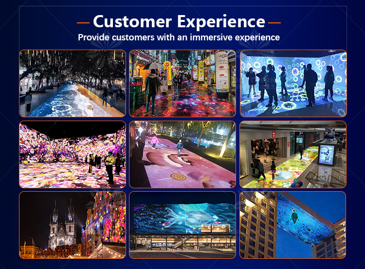 Holograma 3D Experiencia inmersiva de restaurante 20 canales Proyección ...