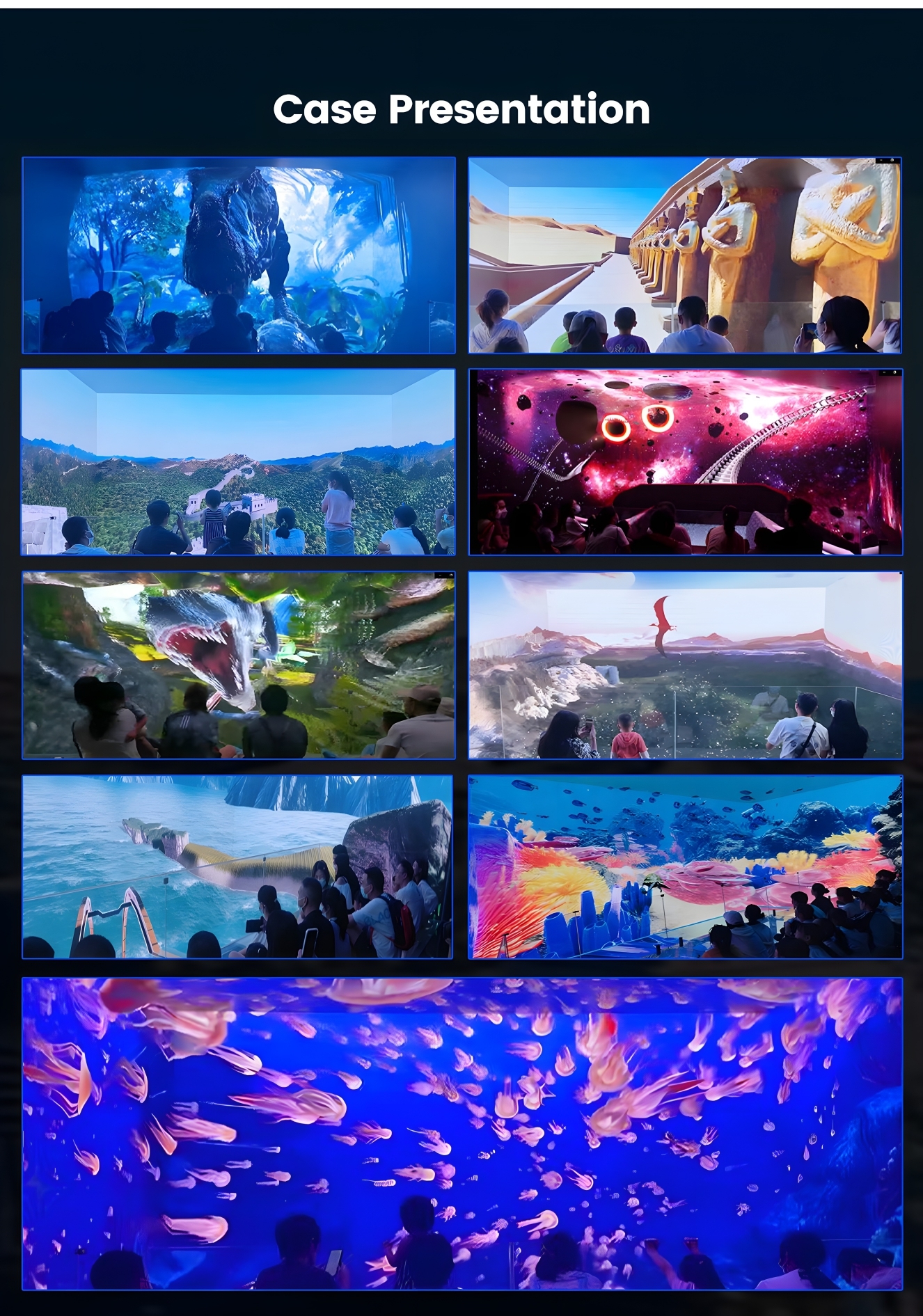 Cine inmersivo de realidad virtual simulador dinámico de cine pantalla ...